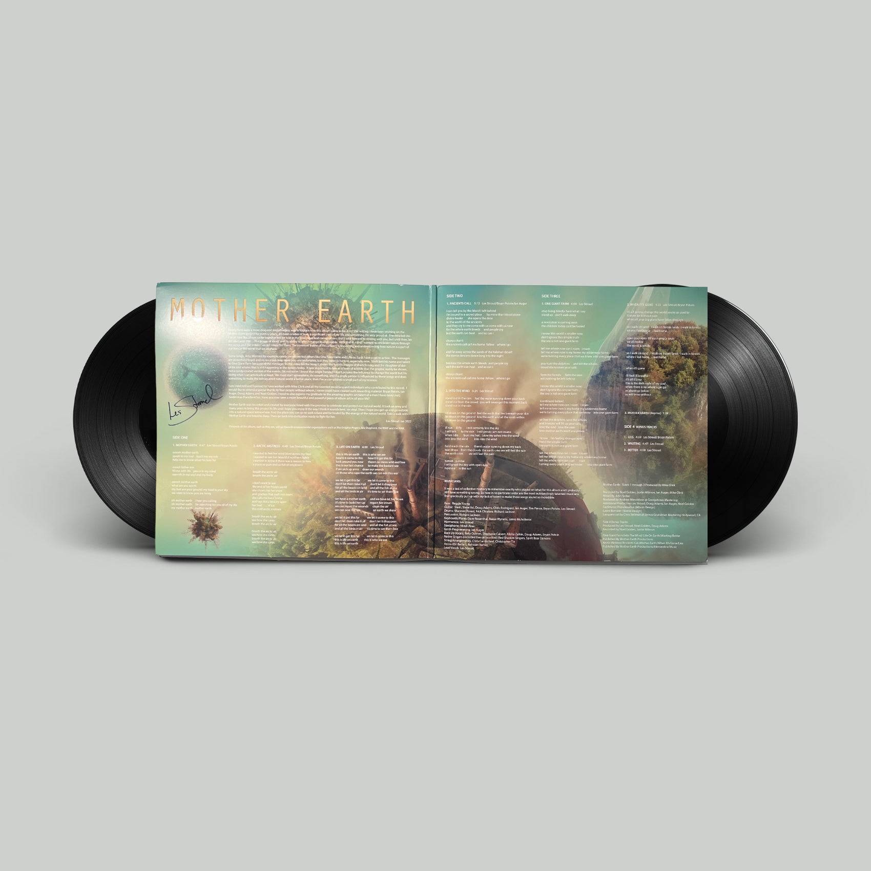 Survivorman - Les Stroud Mother Earth - SIGNED Double Vinyl – KT8 Merch Co