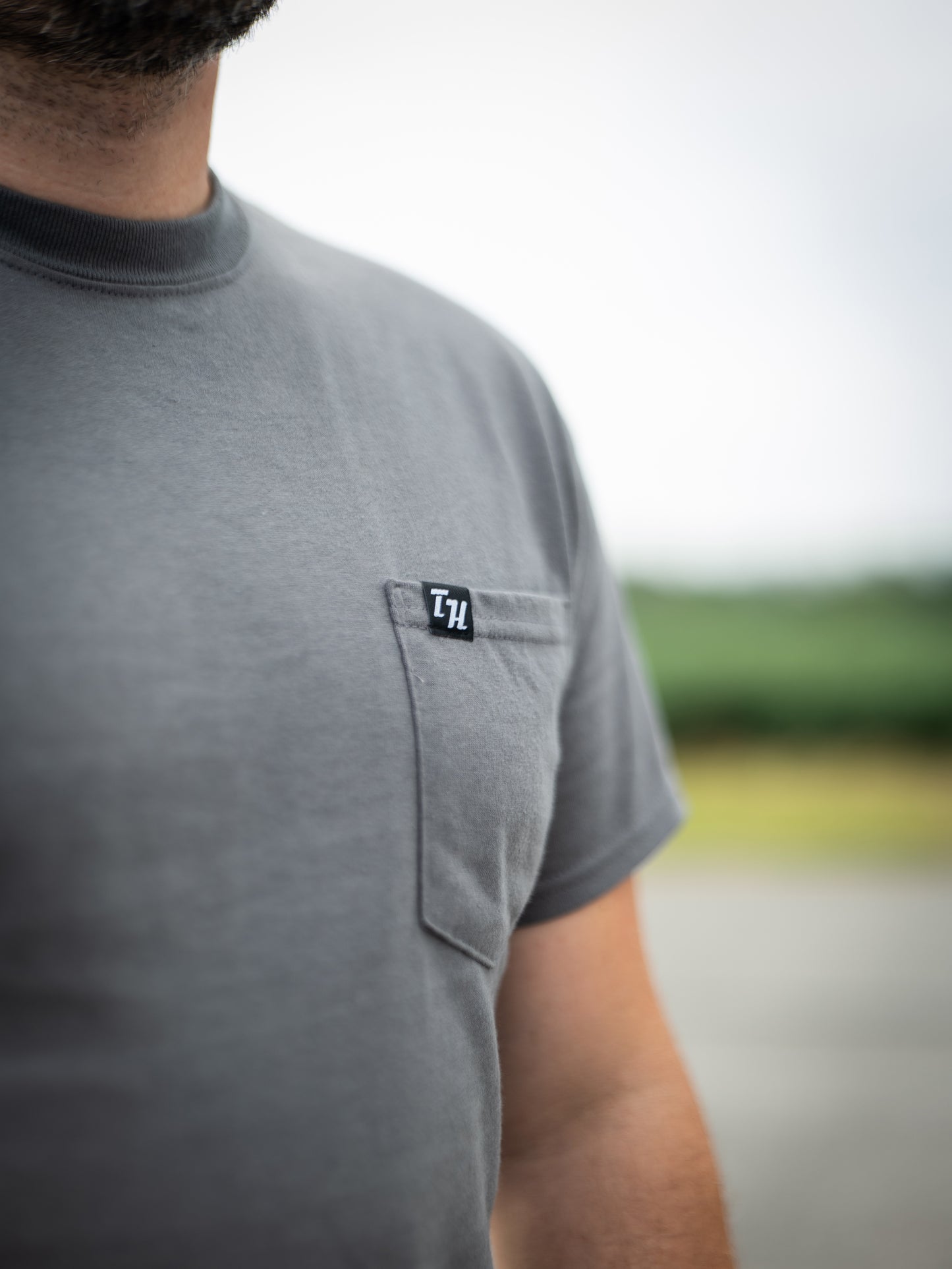Throttle House - Logo - Charcoal Pocket Tee – KT8 Merch Co