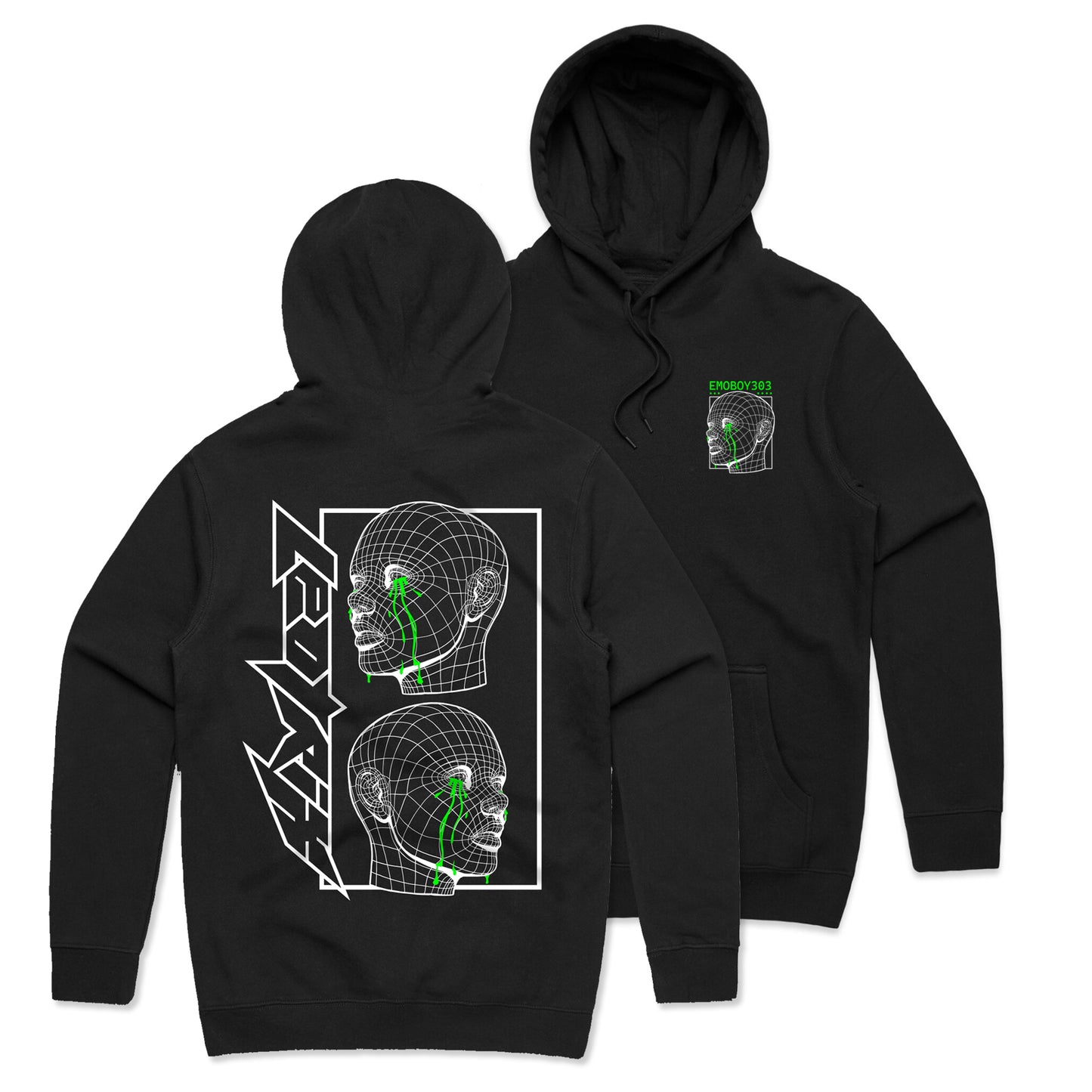 LEOTRIX - MATRIX BLACK HOODIE – KT8 Merch Co